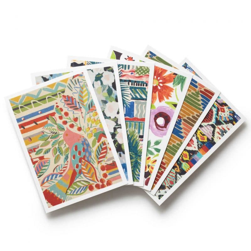 Collier Campbell hand-painted designs on bags, accessories & tableware