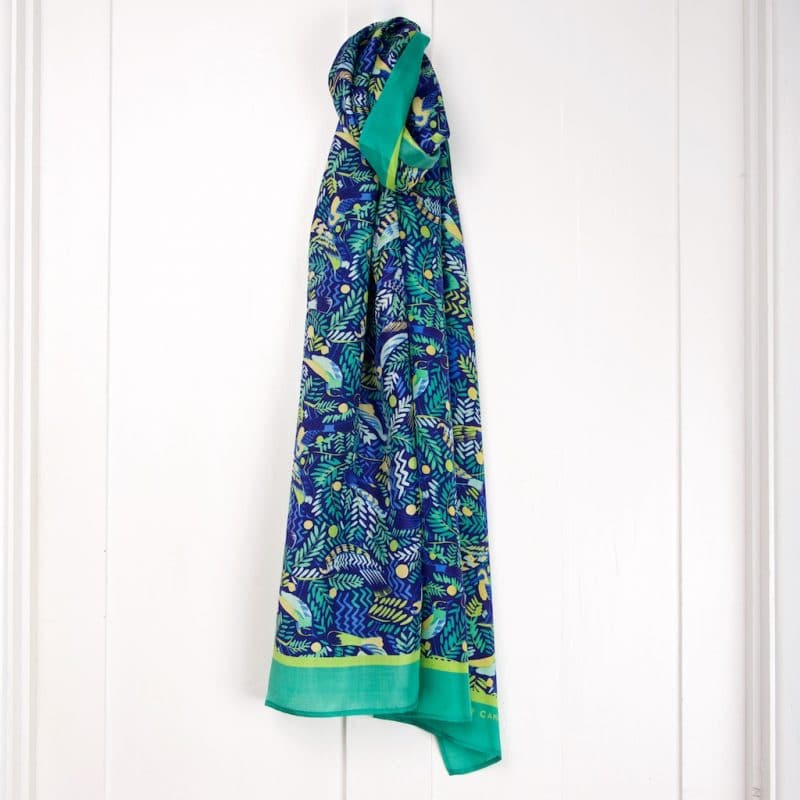 Jungle Birds Silk Scarf | Collier Campbell