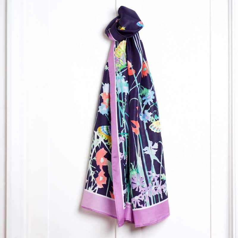 Corn Meadow Dusk Silk Scarf | Collier Campbell